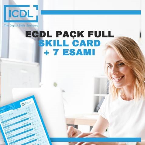 Certificazione ECDL - Pack Full (Skill Card + 7 esami) - Academy Nkey